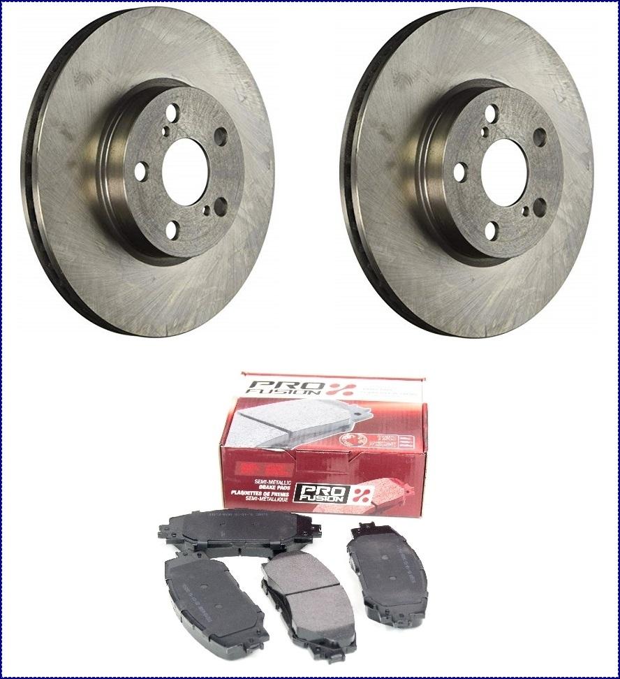 Discos de Freno + Pastillas Delantero Para Toyota Corolla/Matriz 2009 ...